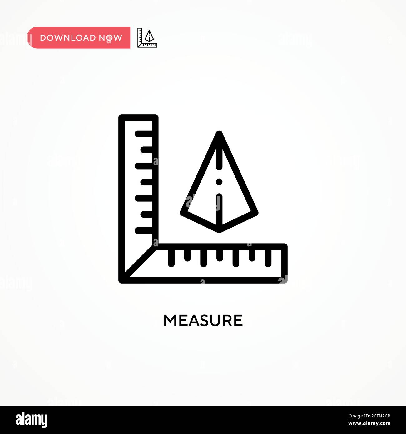 Measure vector icon. Modern, simple flat vector illustration for web ...