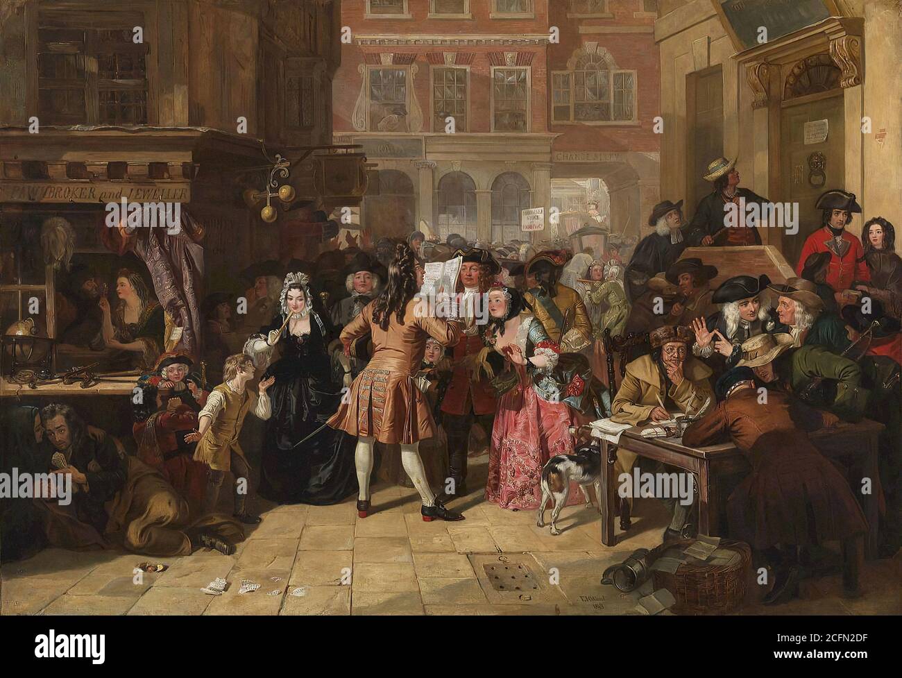 Ward Edward Matthew - the South Sea Bubble a Scene in 'change Alley in ...