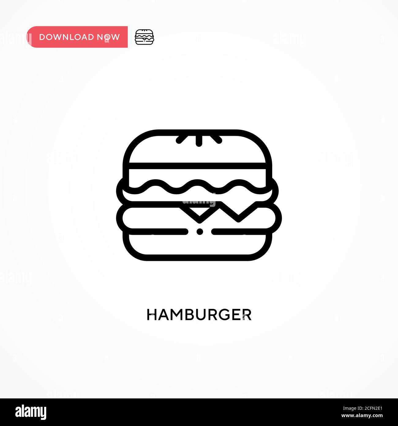 Hamburger vector icon. Modern, simple flat vector illustration for web ...