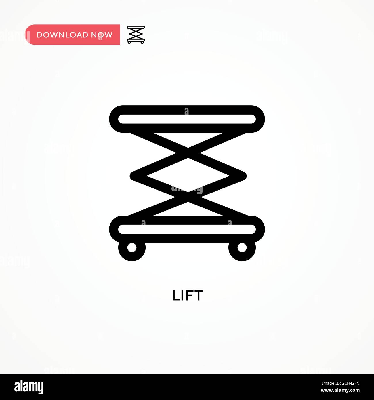 Lift vector icon. Modern, simple flat vector illustration for web site ...