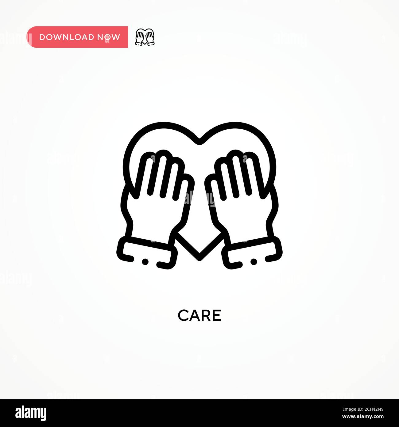 Care vector icon. Modern, simple flat vector illustration for web site ...