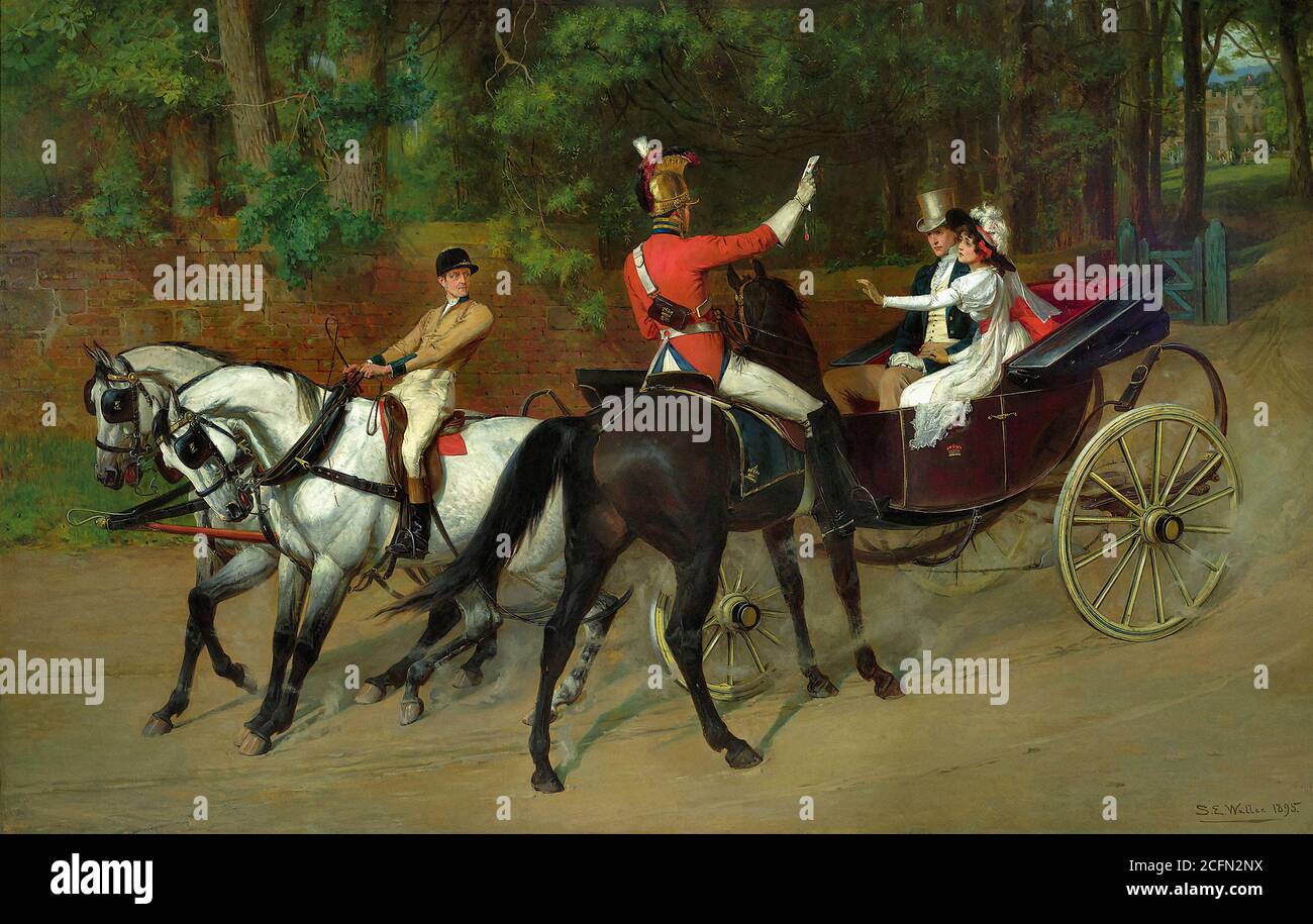 Waller Samuel Edmund - Ordered to the Front - British School - 19th ...