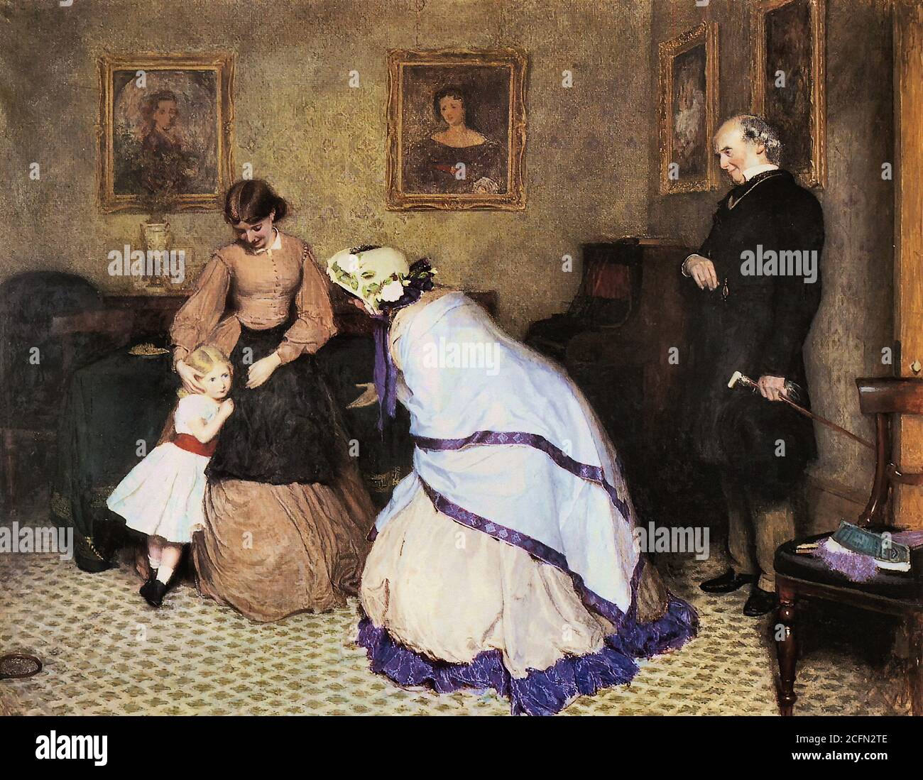 Walker Frederick - Strange Faces - British School - 19th Century Stock ...