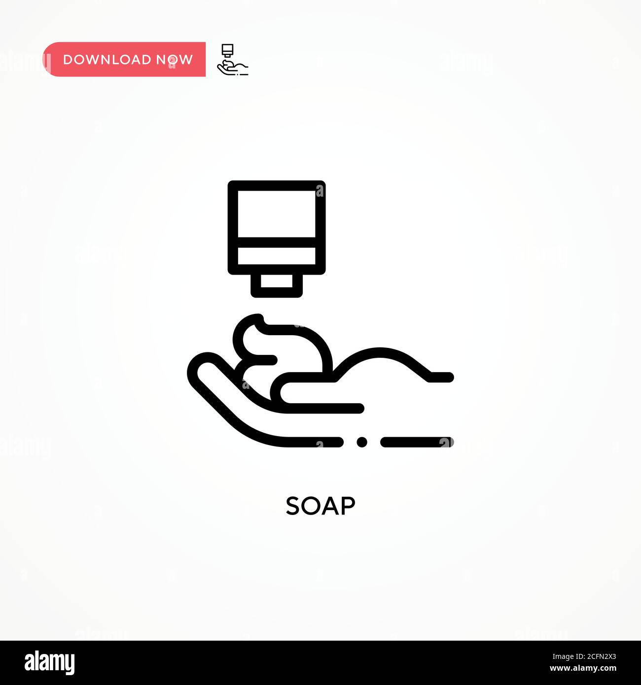 Soap vector icon. Modern, simple flat vector illustration for web site ...