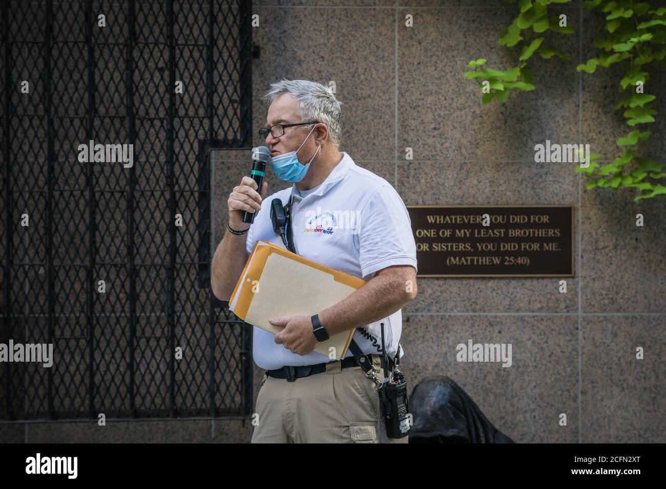 Father Mychal Judge 9/11 Walk of Remembrance Stock Photo - Alamy