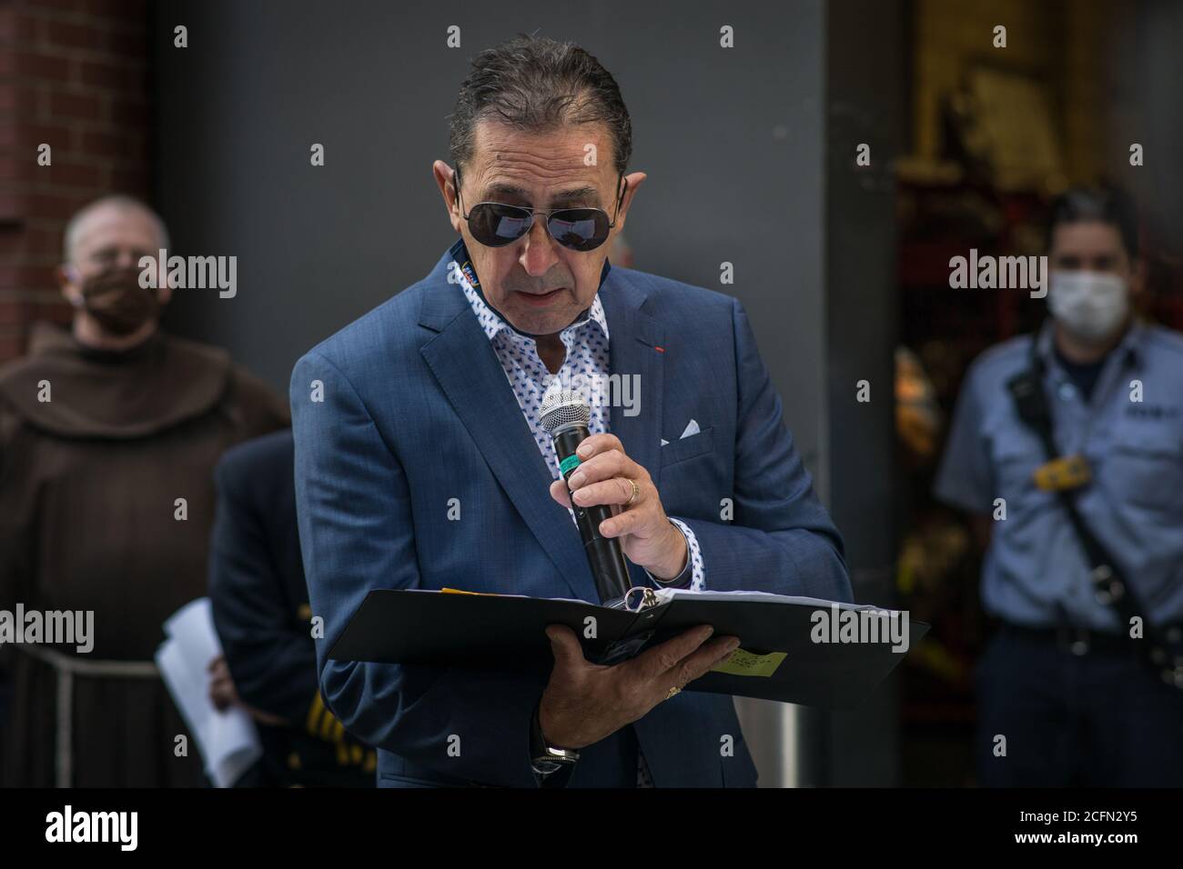 Father Mychal Judge 9/11 Walk of Remembrance Stock Photo - Alamy