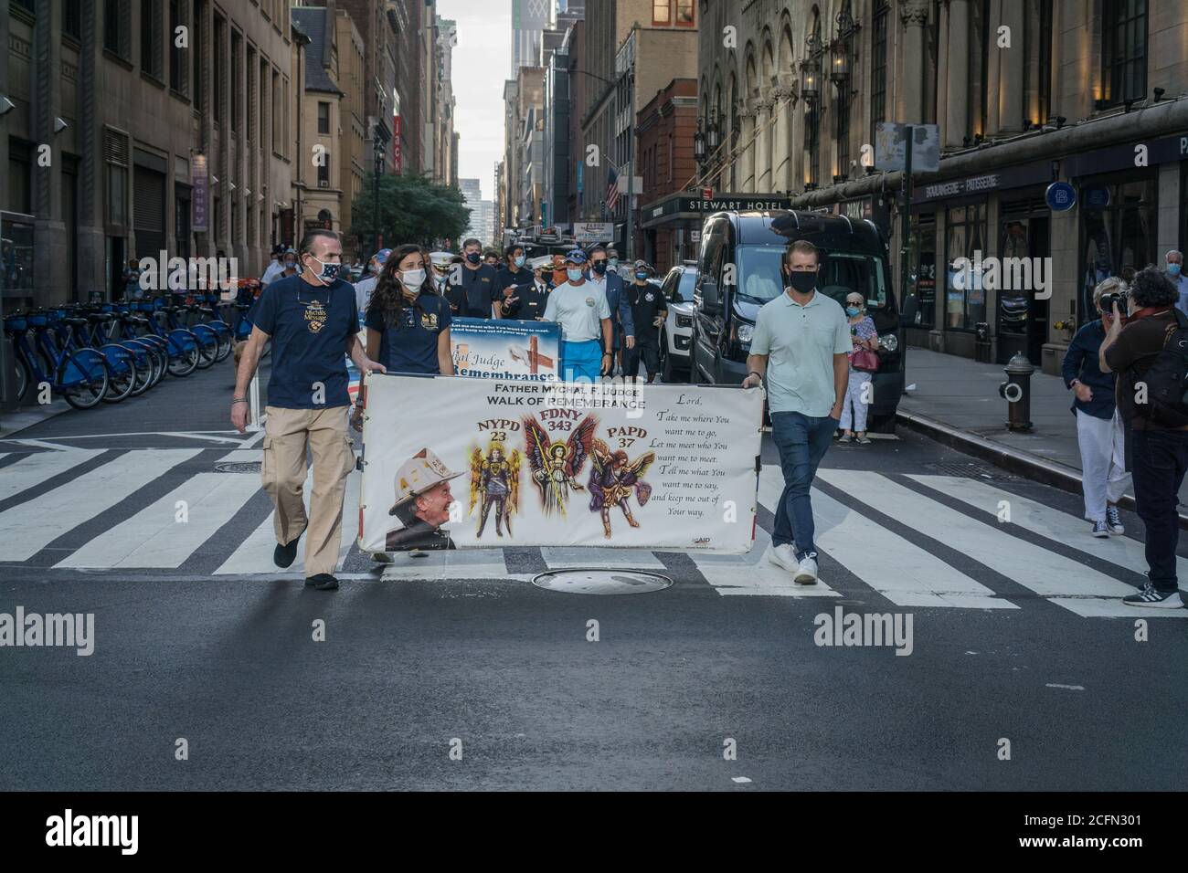 Father Mychal Judge 9/11 Walk of Remembrance Stock Photo - Alamy