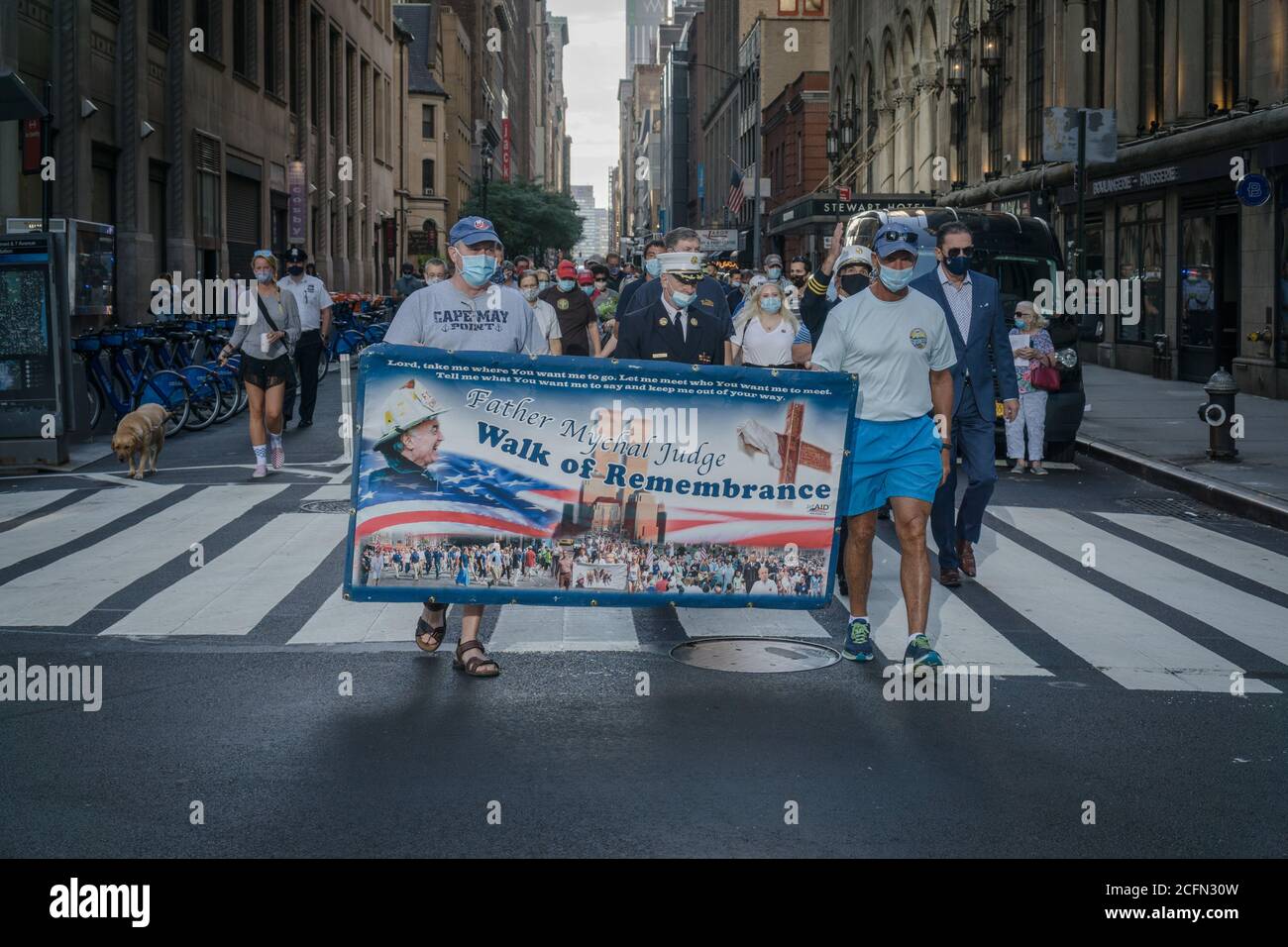 Father Mychal Judge 9/11 Walk of Remembrance Stock Photo - Alamy