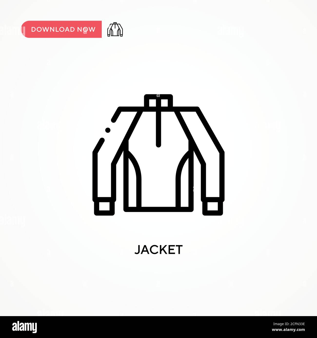 Jacket vector icon. Modern, simple flat vector illustration for web ...
