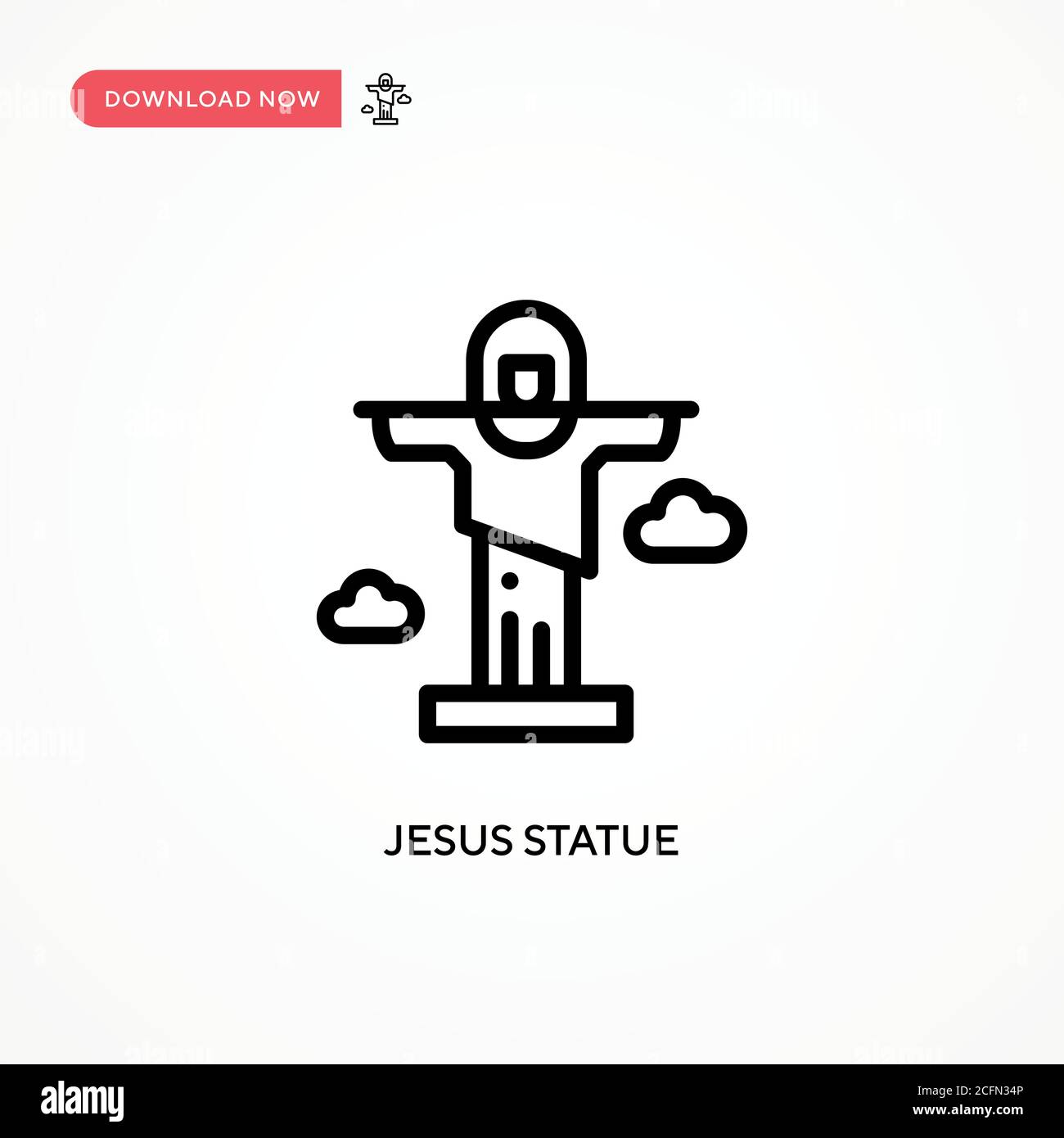 Christ the redeemer statue detail Stock Vector Images - Alamy