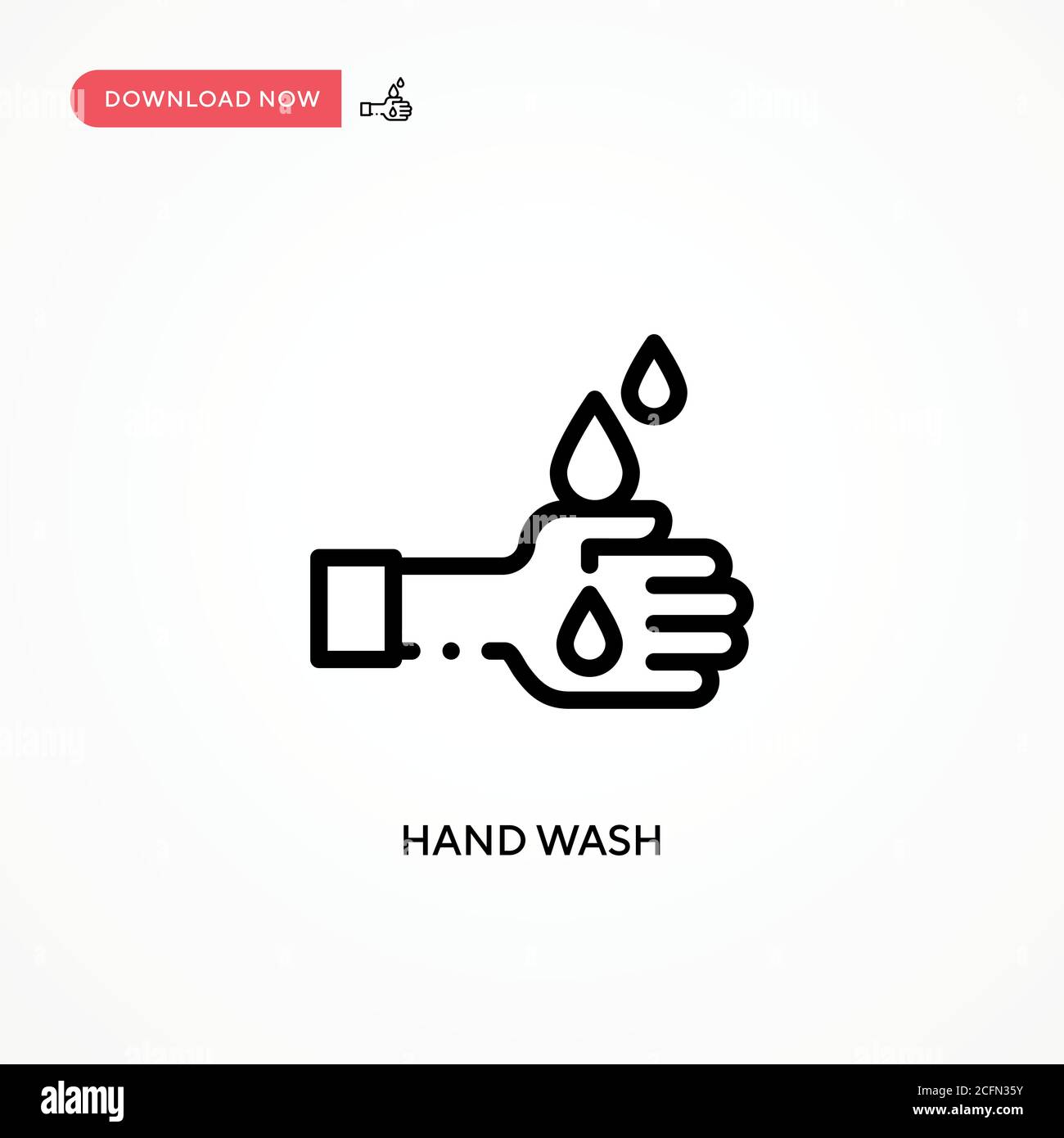 Hand wash vector icon. Modern, simple flat vector illustration for web ...