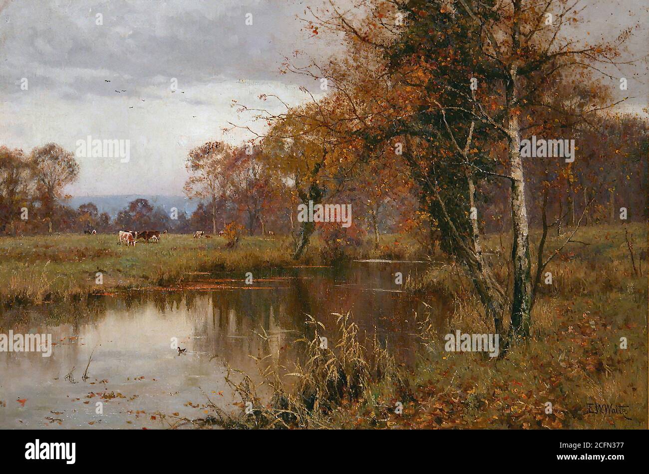 Waite Edward Wilkins - Autumn 1 - British School - 19th Century Stock ...
