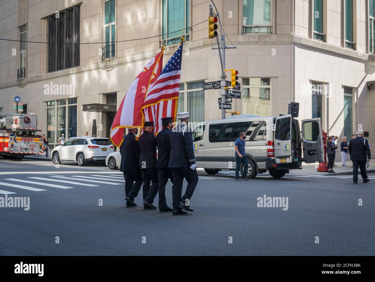 Father Mychal Judge 9/11 Walk of Remembrance Stock Photo - Alamy