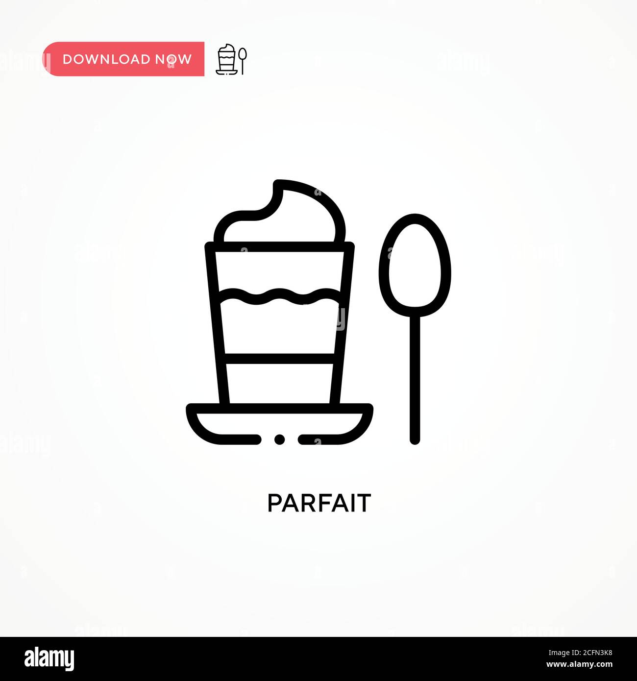 Fruit parfait Stock Vector Images - Alamy