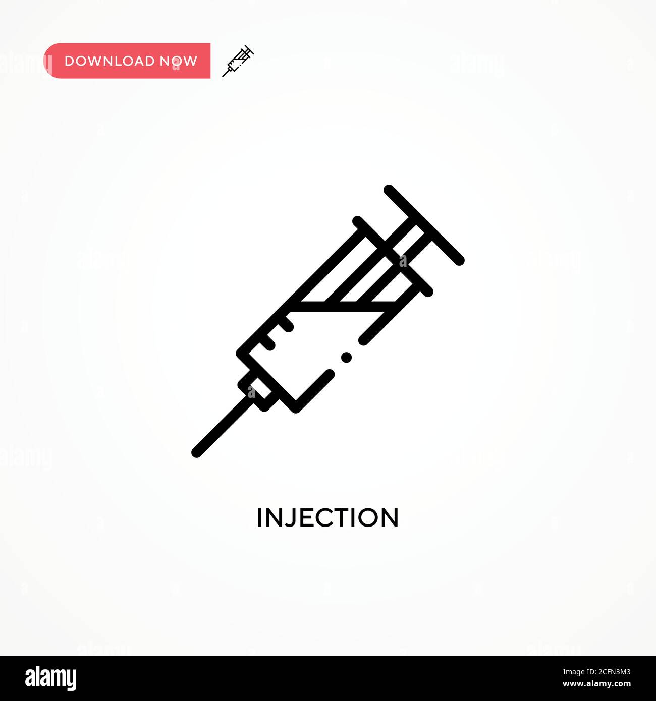 Injection vector icon. Modern, simple flat vector illustration for web ...