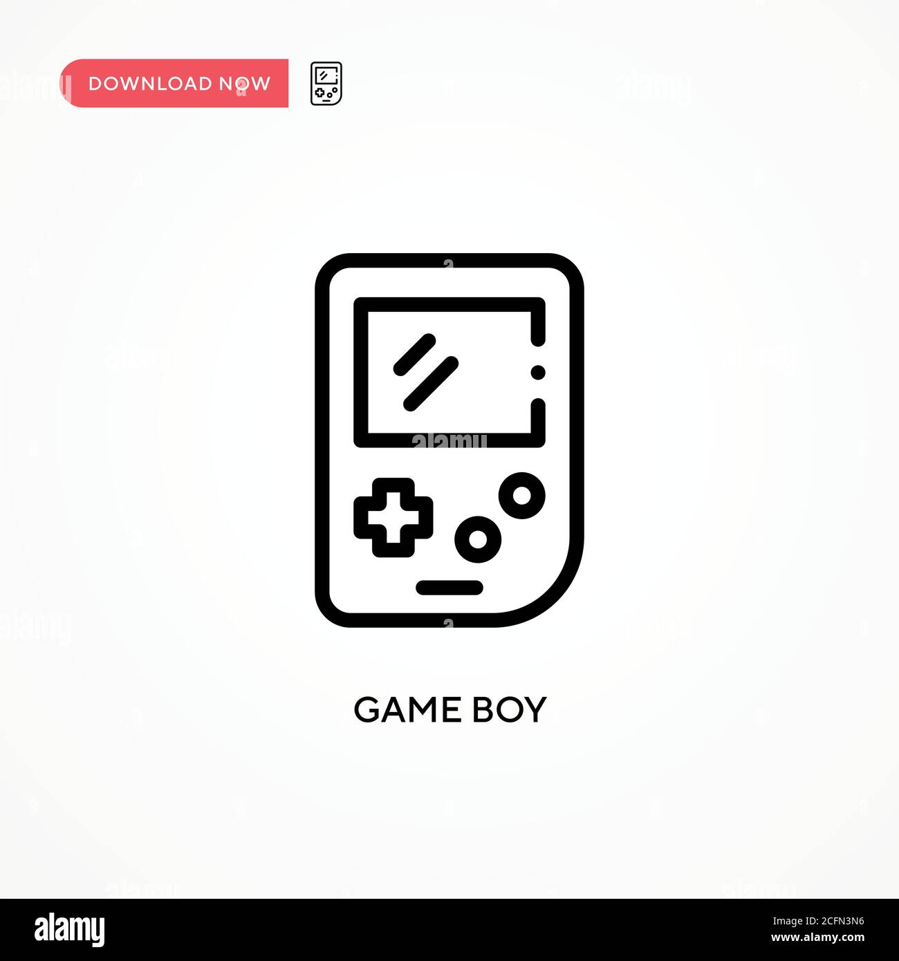 Game boy vector icon. Modern, simple flat vector illustration for web ...