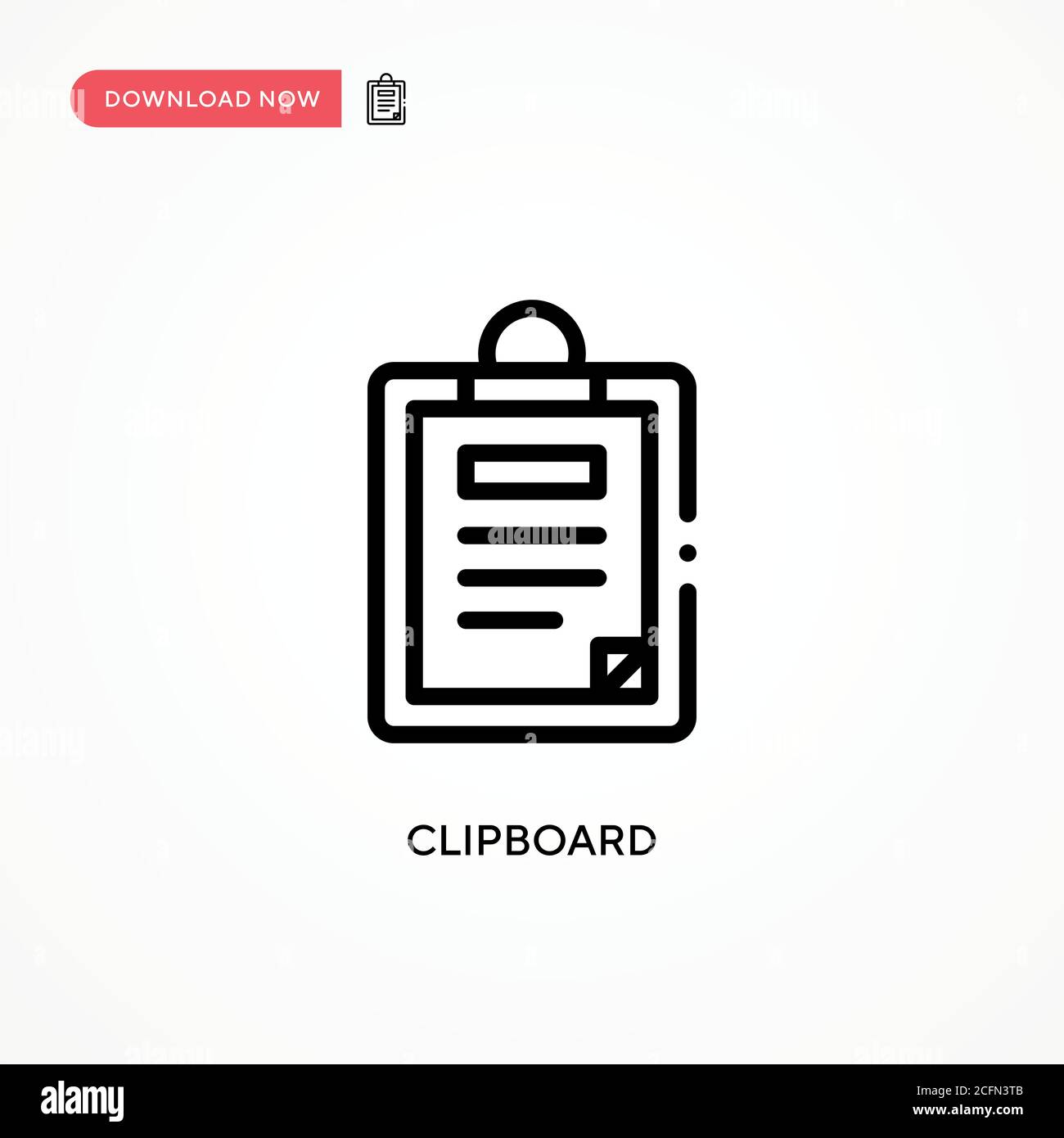 Clipboard vector icon. Modern, simple flat vector illustration for web ...