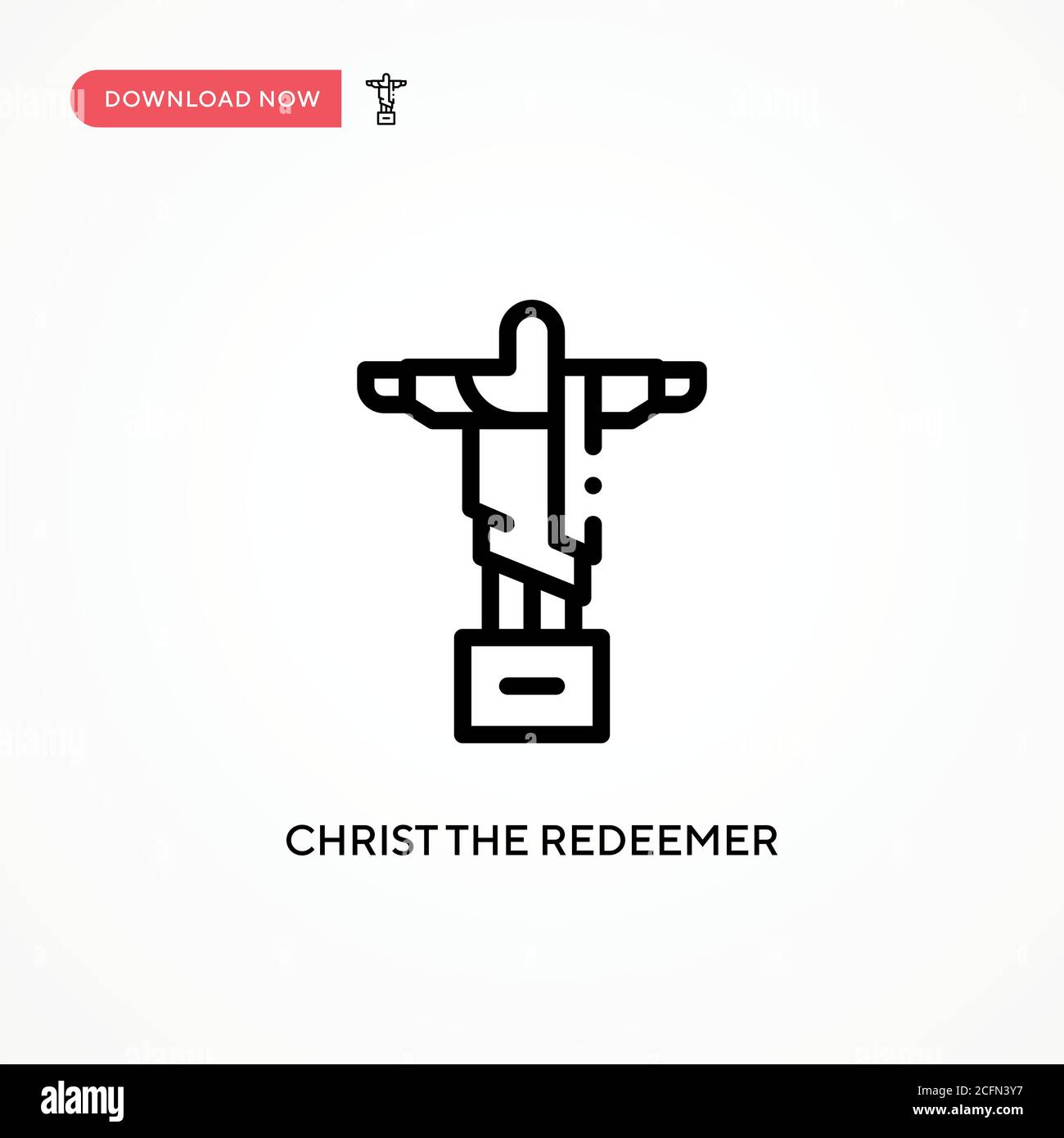 Christ the redeemer vector icon. Modern, simple flat vector ...