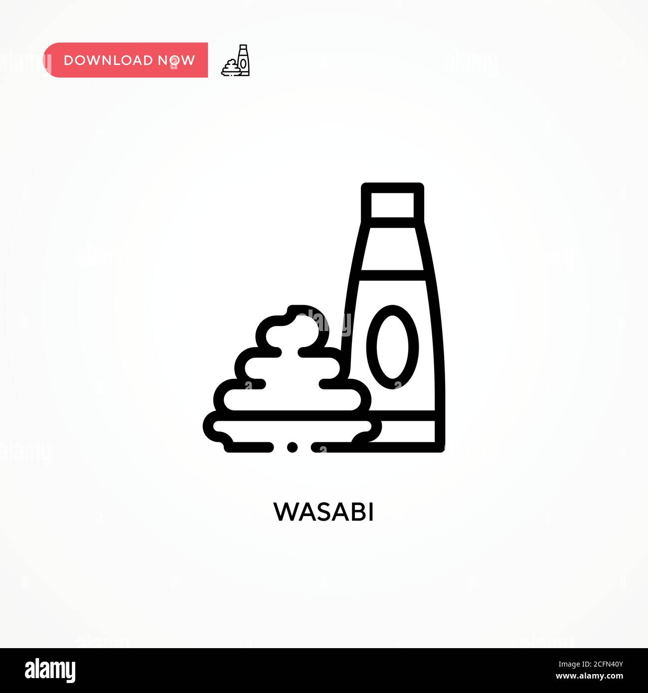 Wasabi vector icon. Modern, simple flat vector illustration for web ...