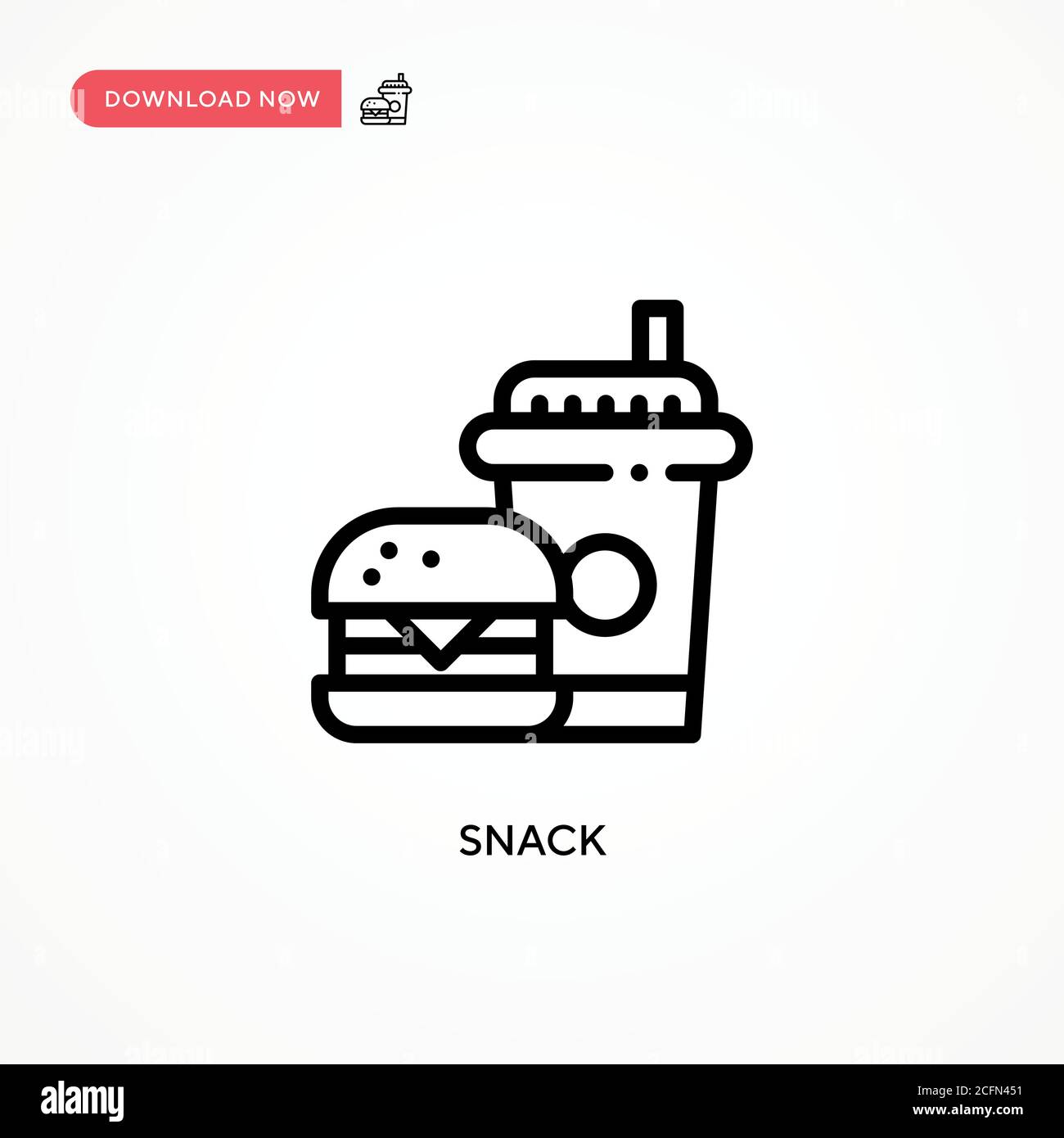 Savory snack snacks Stock Vector Images - Alamy