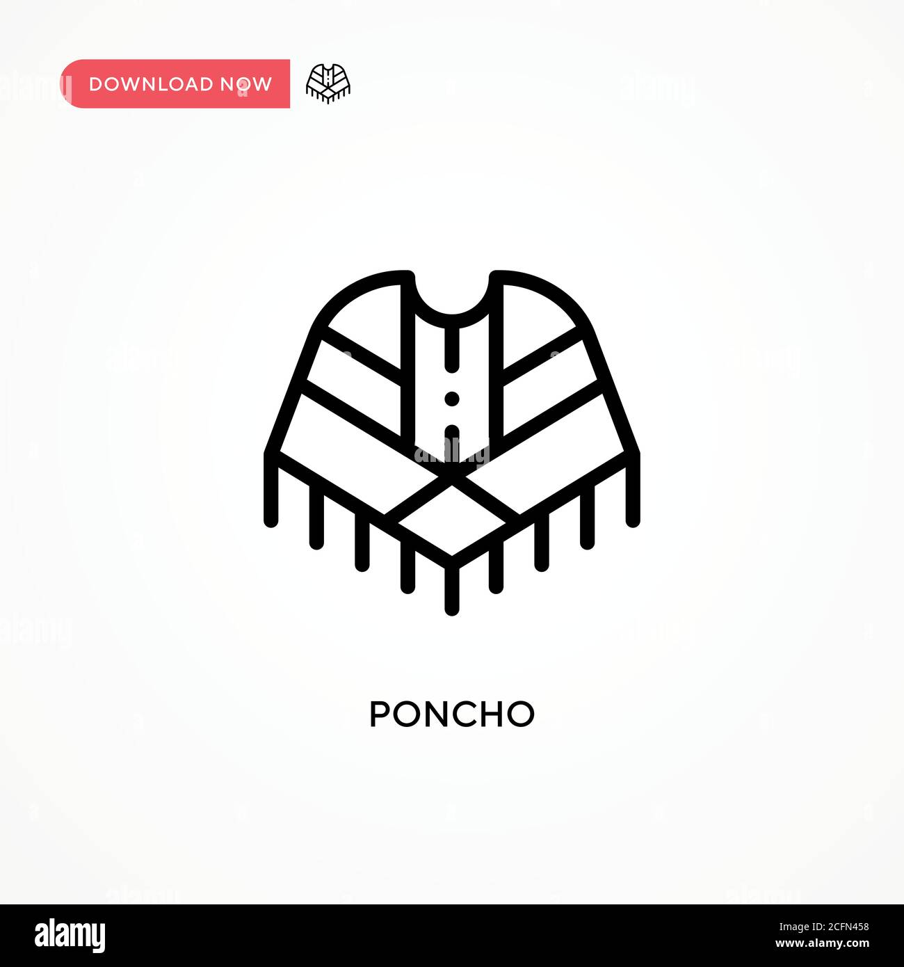 Poncho vector icon. Modern, simple flat vector illustration for web ...