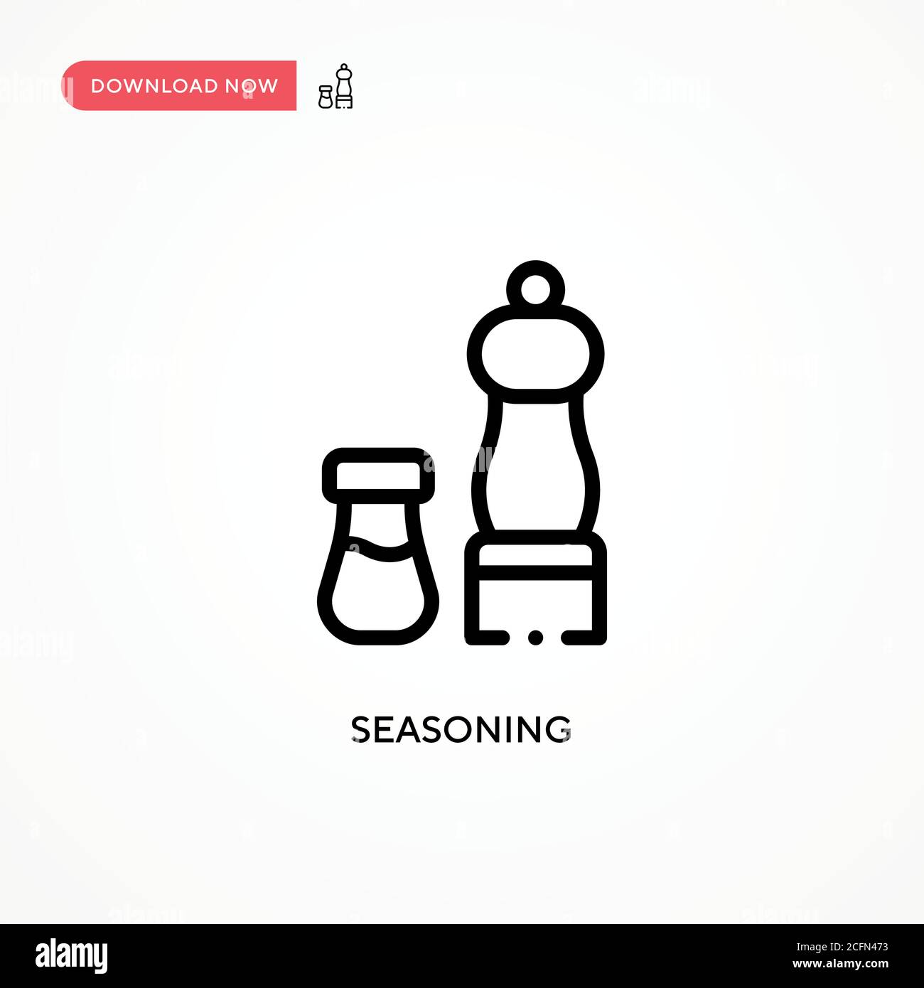 Seasoning vector icon. Modern, simple flat vector illustration for web ...