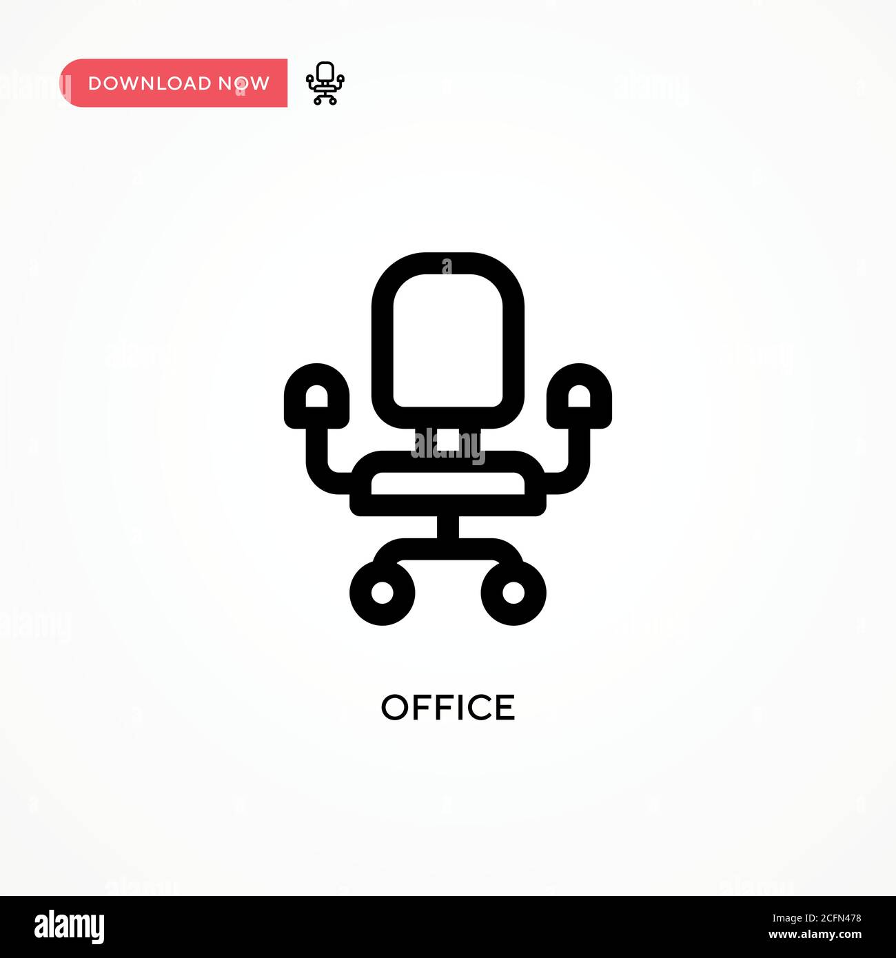 Office vector icon. Modern, simple flat vector illustration for web ...