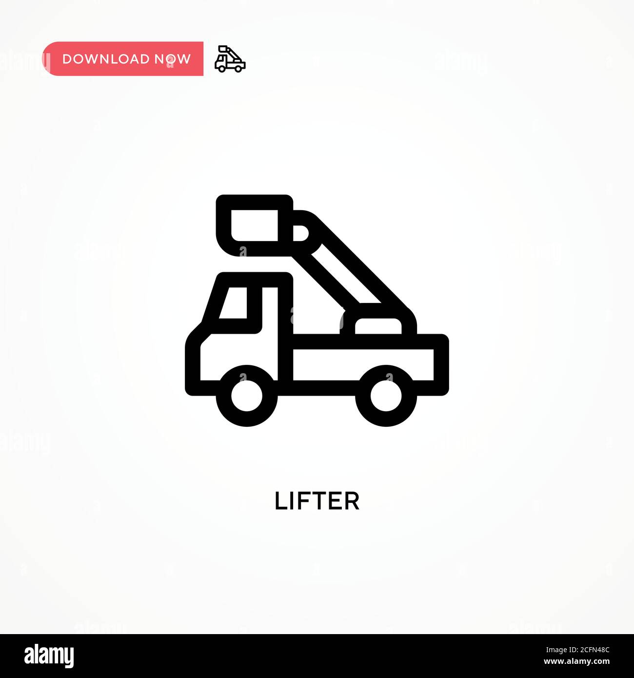 Lifter vector icon. Modern, simple flat vector illustration for web ...