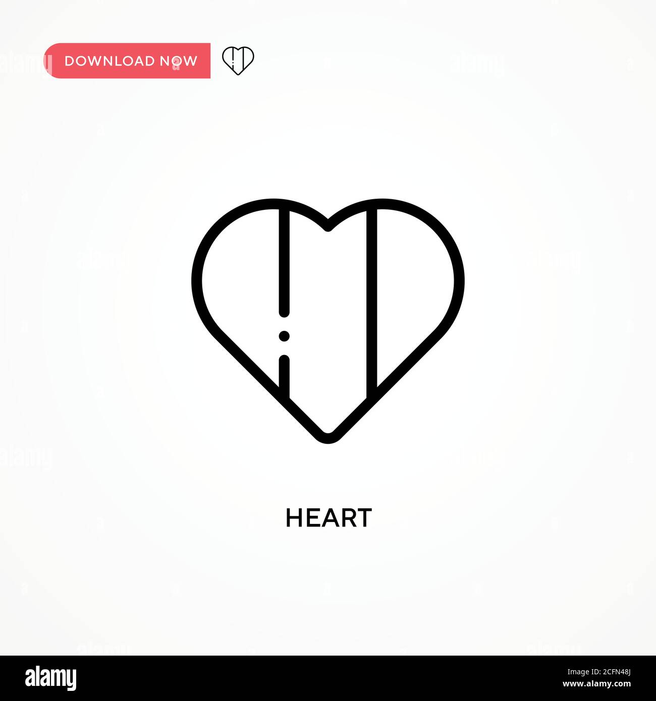 Heart vector icon. Modern, simple flat vector illustration for web site ...