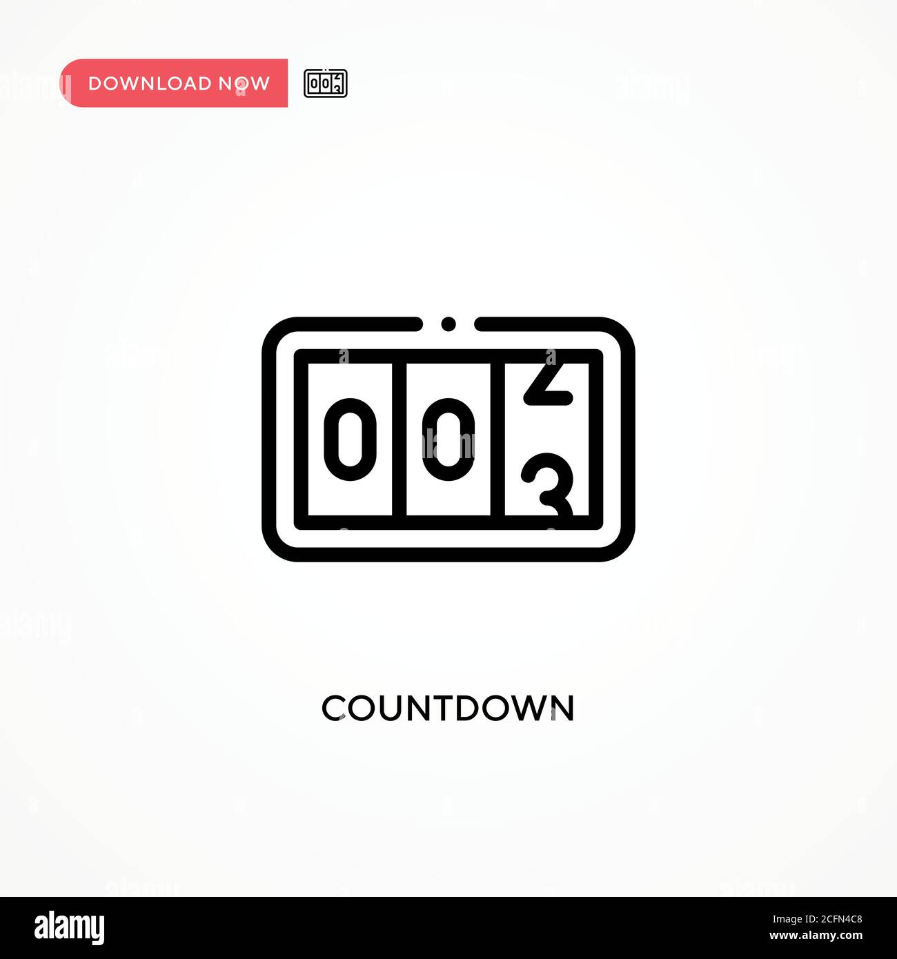 Countdown vector icon. Modern, simple flat vector illustration for web ...
