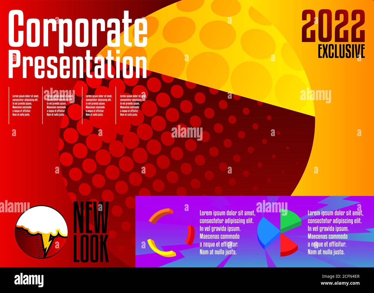 Comic book business presentation template. Vector graphic for company ...
