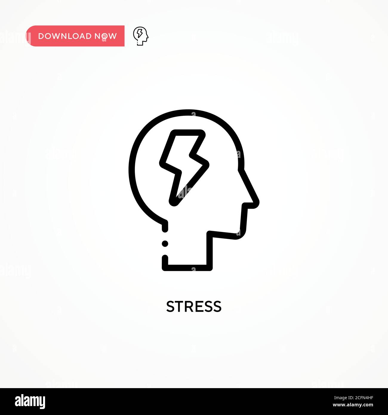 Stress vector icon. Modern, simple flat vector illustration for web ...