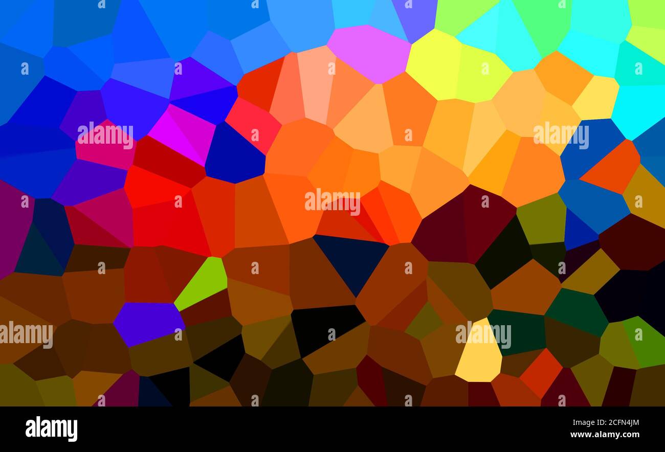 Illustration of Pixels pattern with various bright colors creates an ...