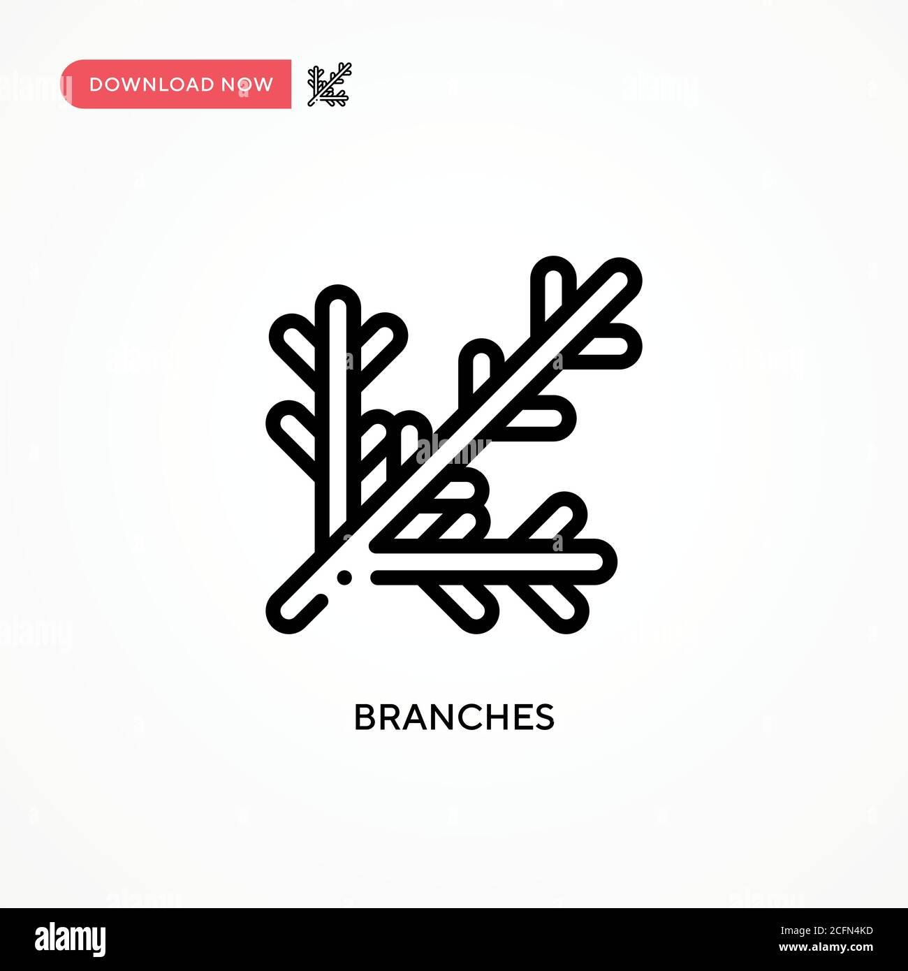 Olive wood twig Stock Vector Images - Alamy