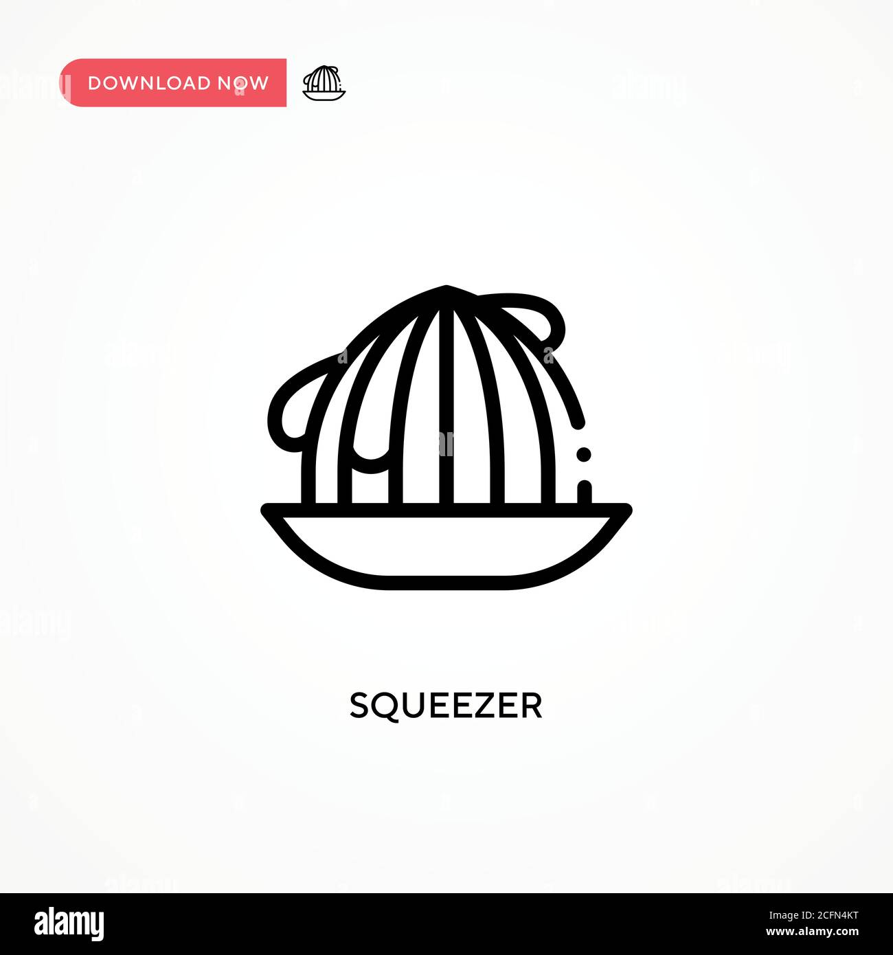 Squeezer vector icon. Modern, simple flat vector illustration for web ...