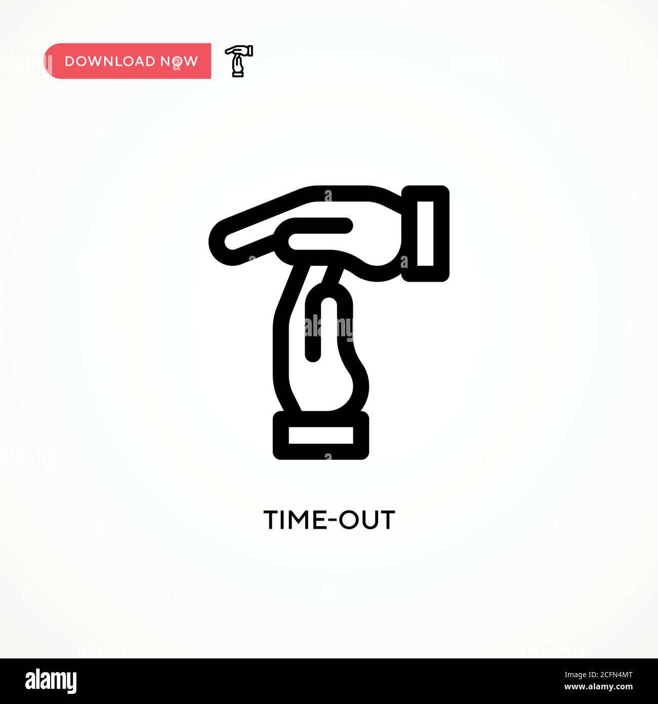 Time-out vector icon. Modern, simple flat vector illustration for web ...