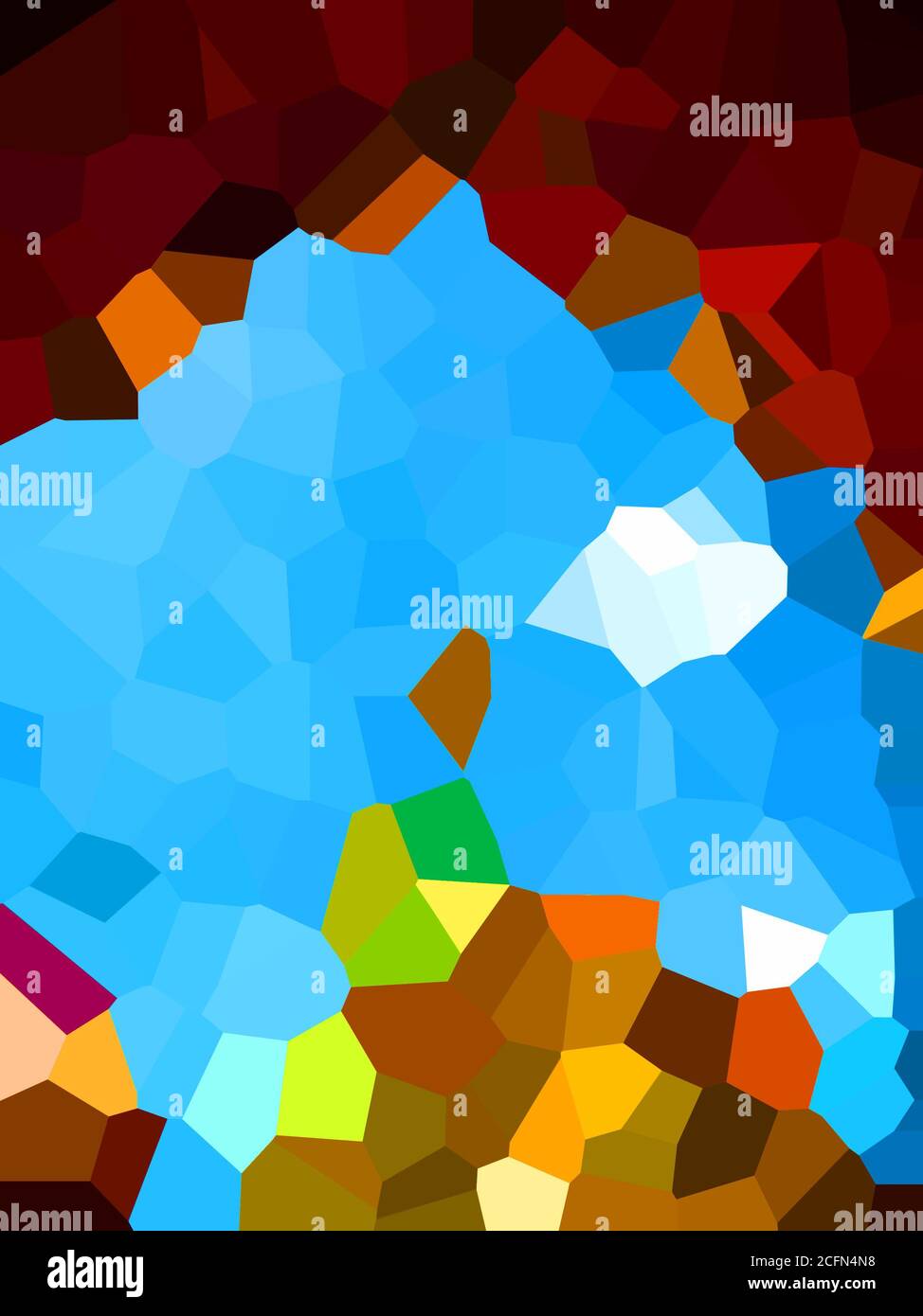 Illustration of Pixels pattern with various bright colors creates an ...