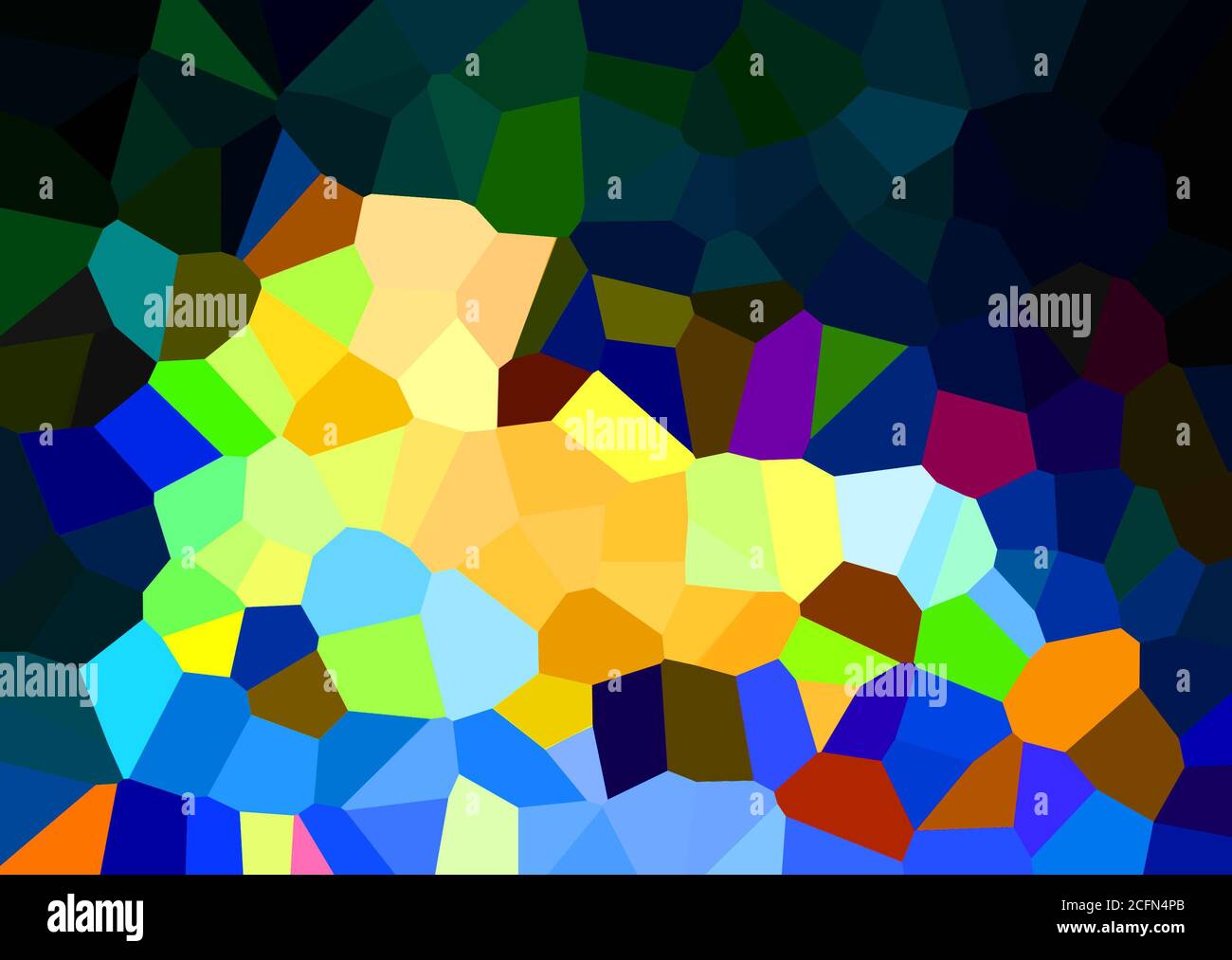 Illustration of Pixels pattern with various bright colors creates an ...