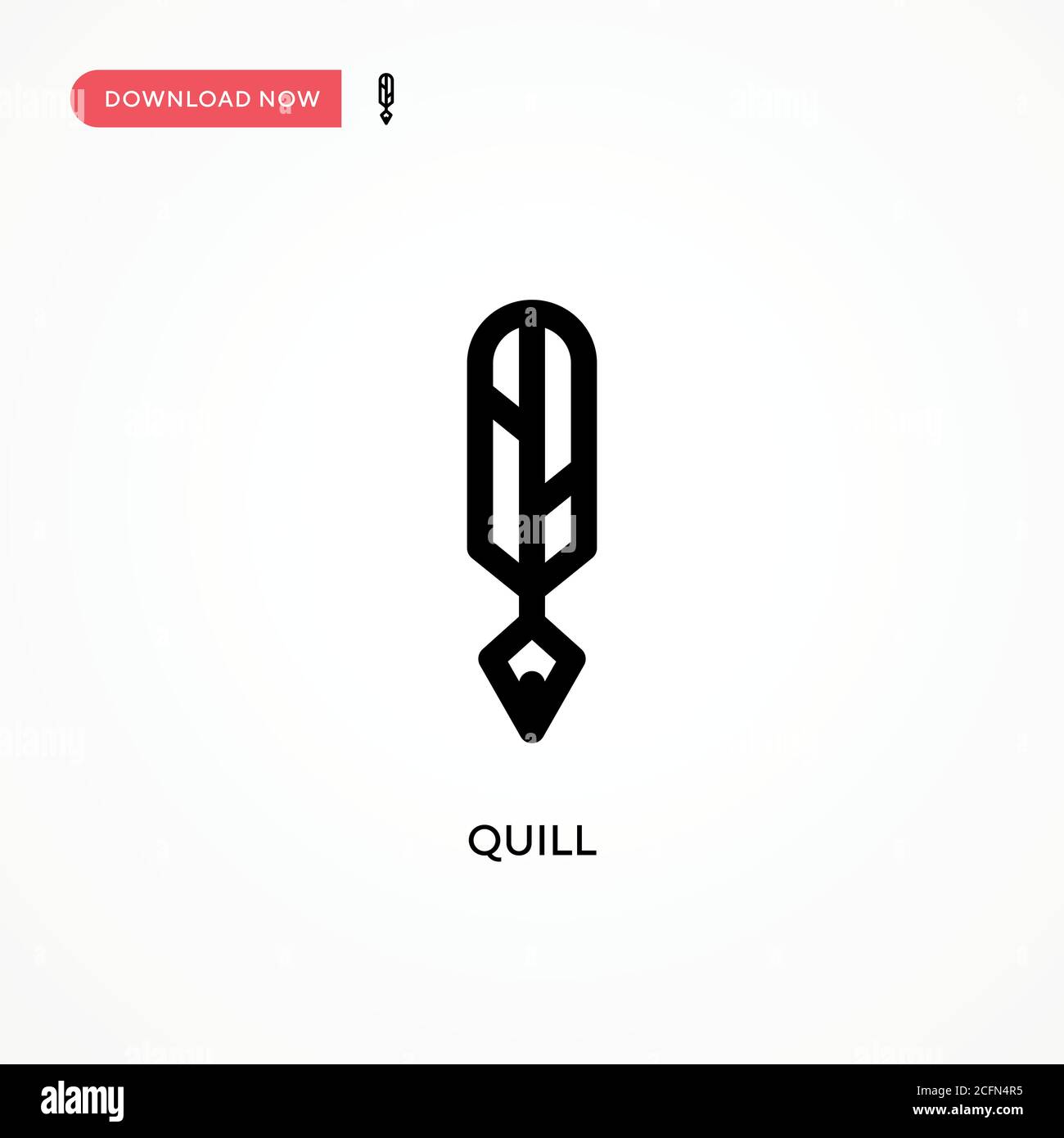Quill vector icon. Modern, simple flat vector illustration for web site ...