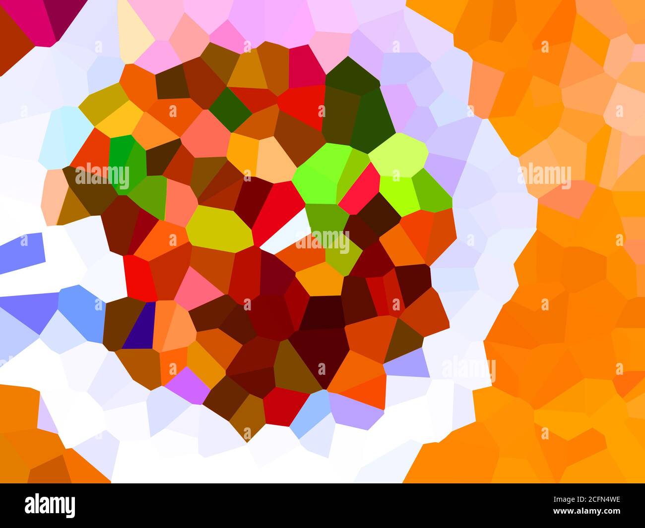 Illustration of Pixels pattern with various bright colors creates an ...