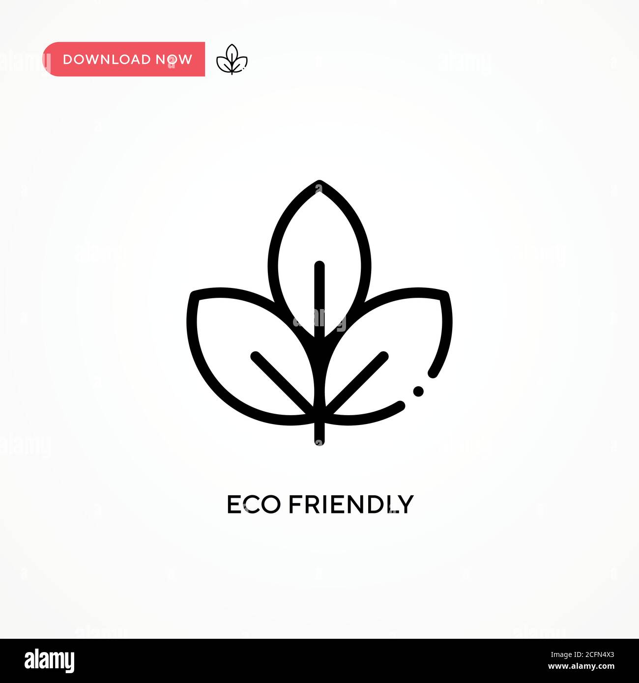Eco friendly vector icon. Modern, simple flat vector illustration for ...