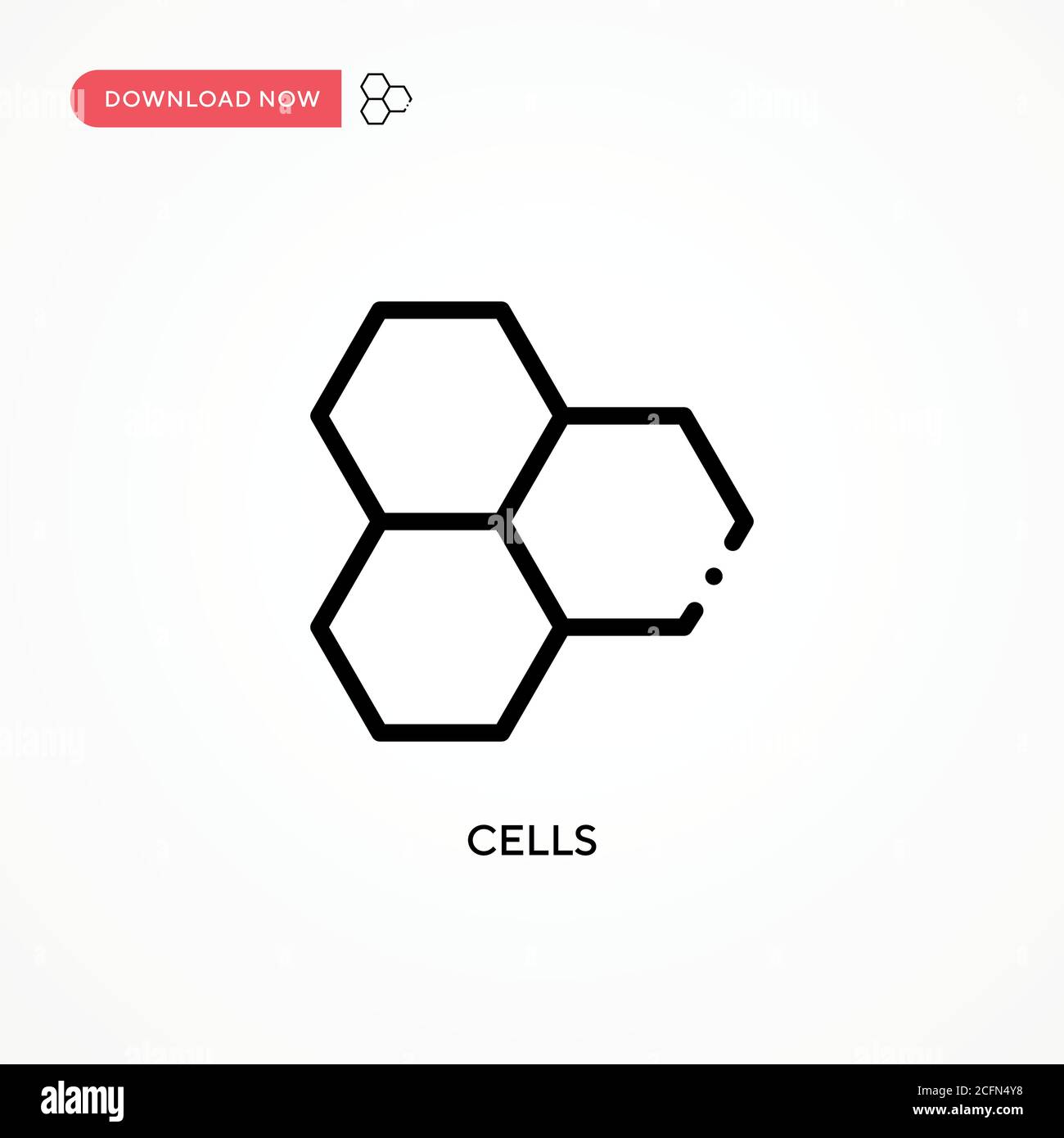 Cells vector icon. Modern, simple flat vector illustration for web site ...
