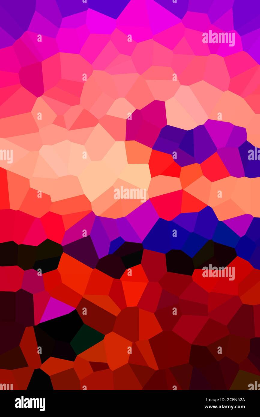 Illustration of Pixels pattern with various bright colors creates an ...