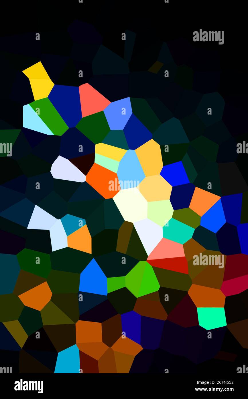 Illustration of Pixels pattern with various bright colors creates an ...