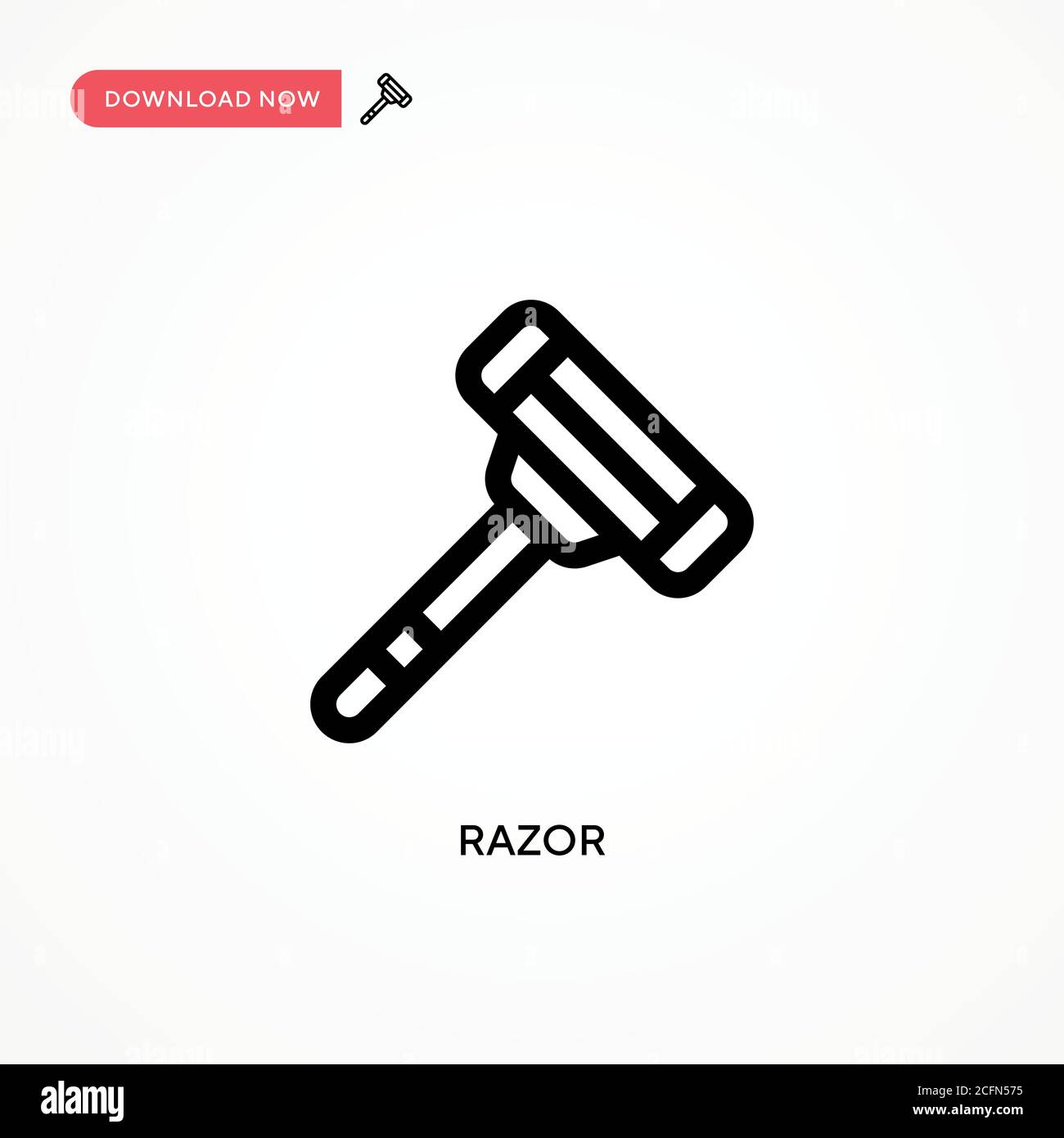 Razor vector icon. Modern, simple flat vector illustration for web site ...