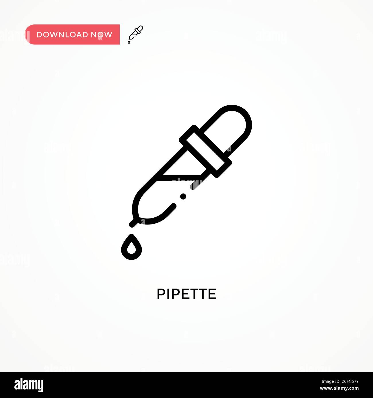 Pipette vector icon. Modern, simple flat vector illustration for web ...