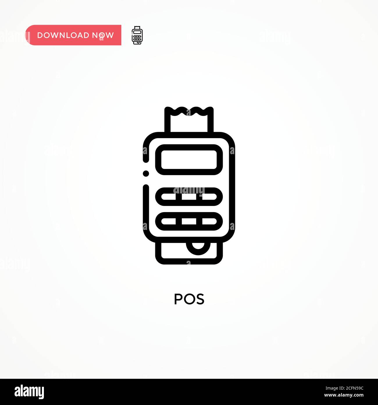 Pos restaurant Stock Vector Images - Alamy