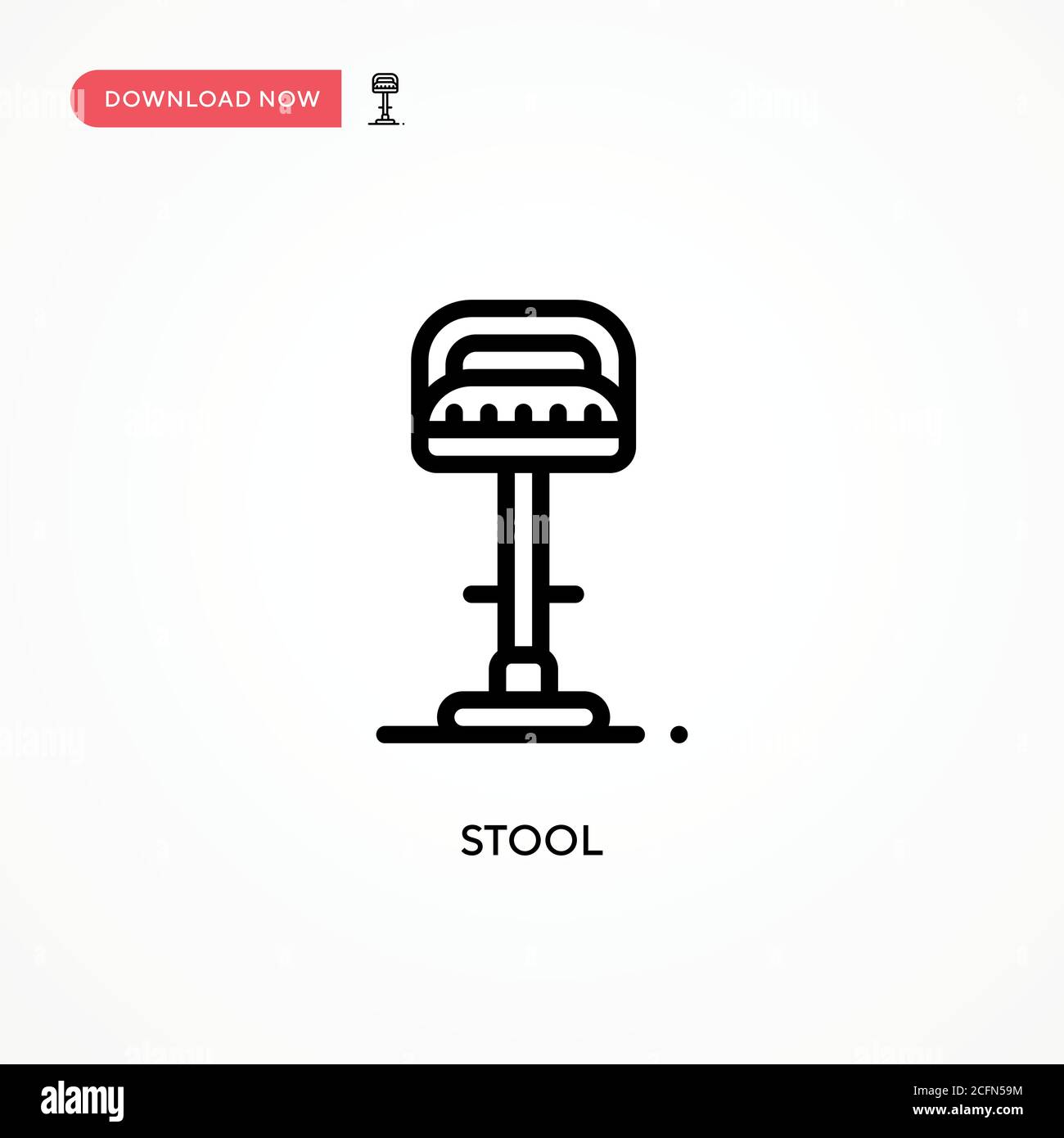 White bar stools Stock Vector Images - Alamy