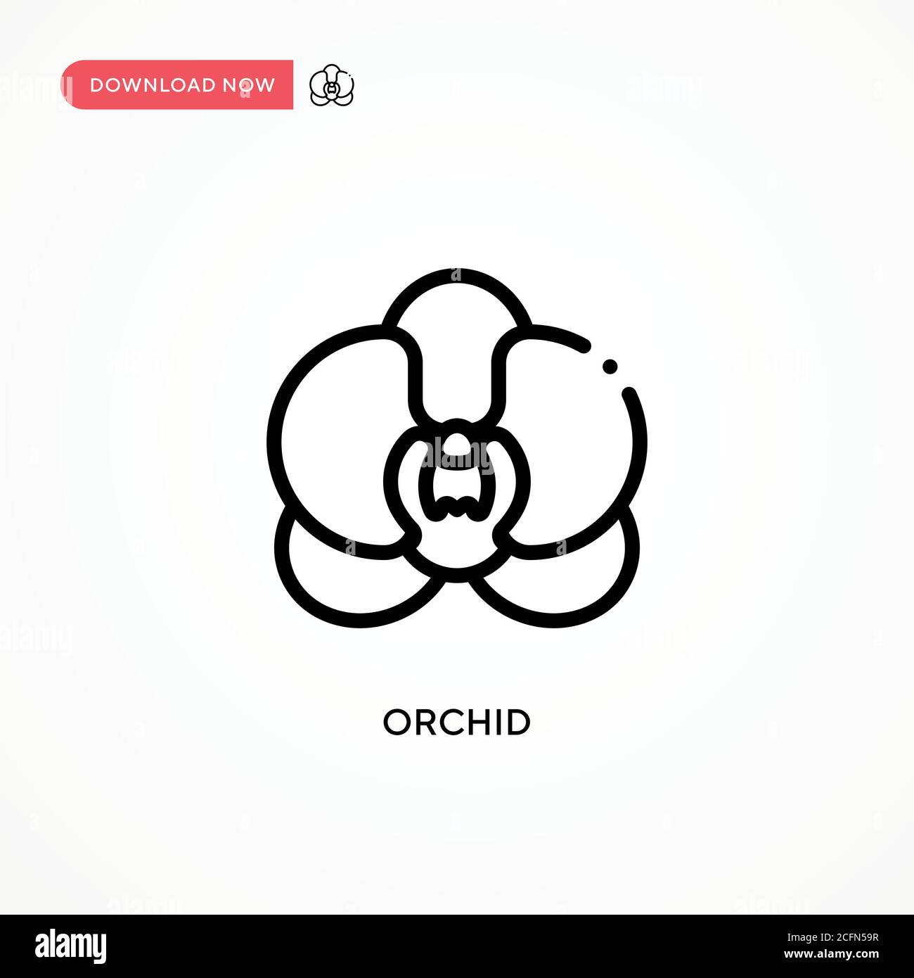 Orchid vector icon. Modern, simple flat vector illustration for web ...