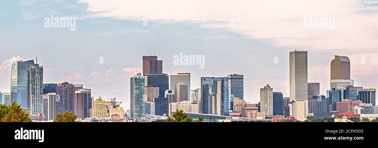 Denver downtown cityscape on a cloudy afternoon Stock Photo - Alamy